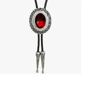 Accessories | Large Red Rhinestone Western Bolo Tie | Poshmark